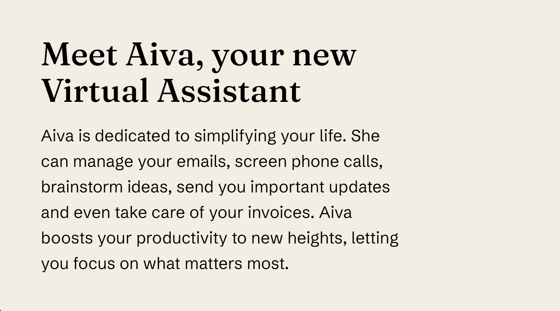 Aiva - Your Virtual Assistant